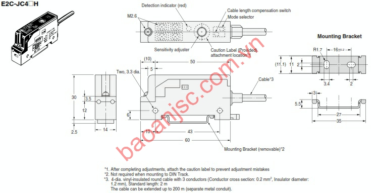 - Omron Proximity sensor E2C series - baoanjsc.com.vn